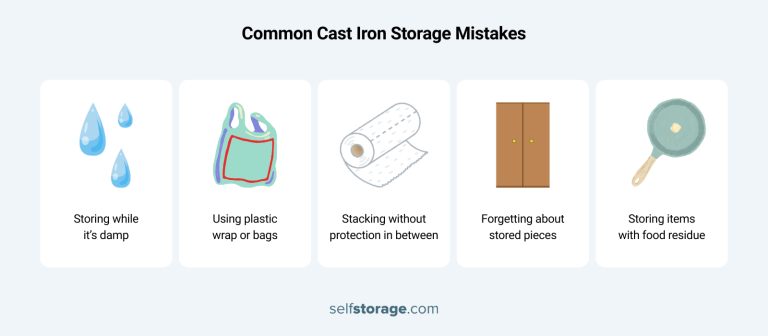 How to Store Cast Iron Pans: Storage & Packing Guide
